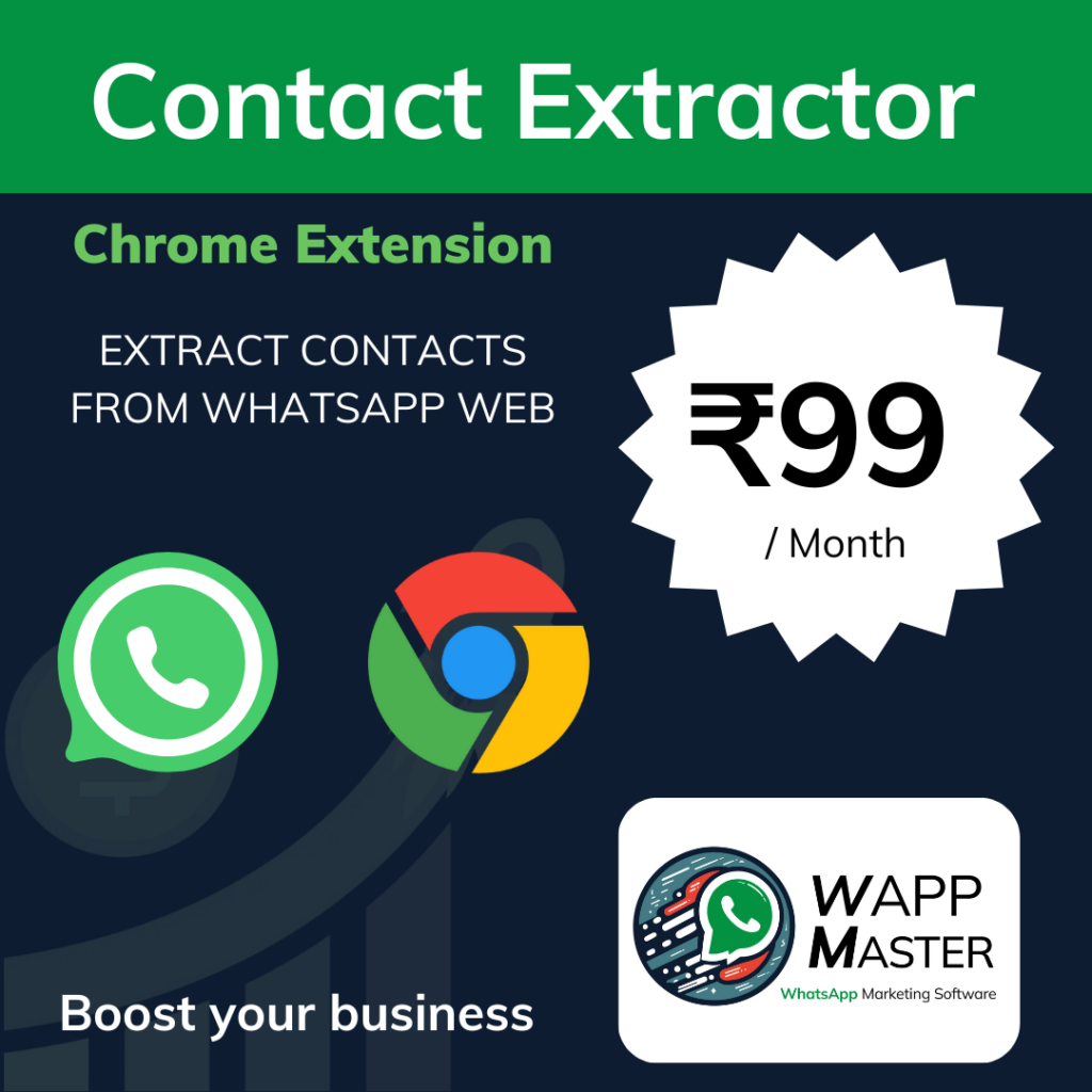 WAppMaster Contact Extractor Chrome Extension - WAppMaster